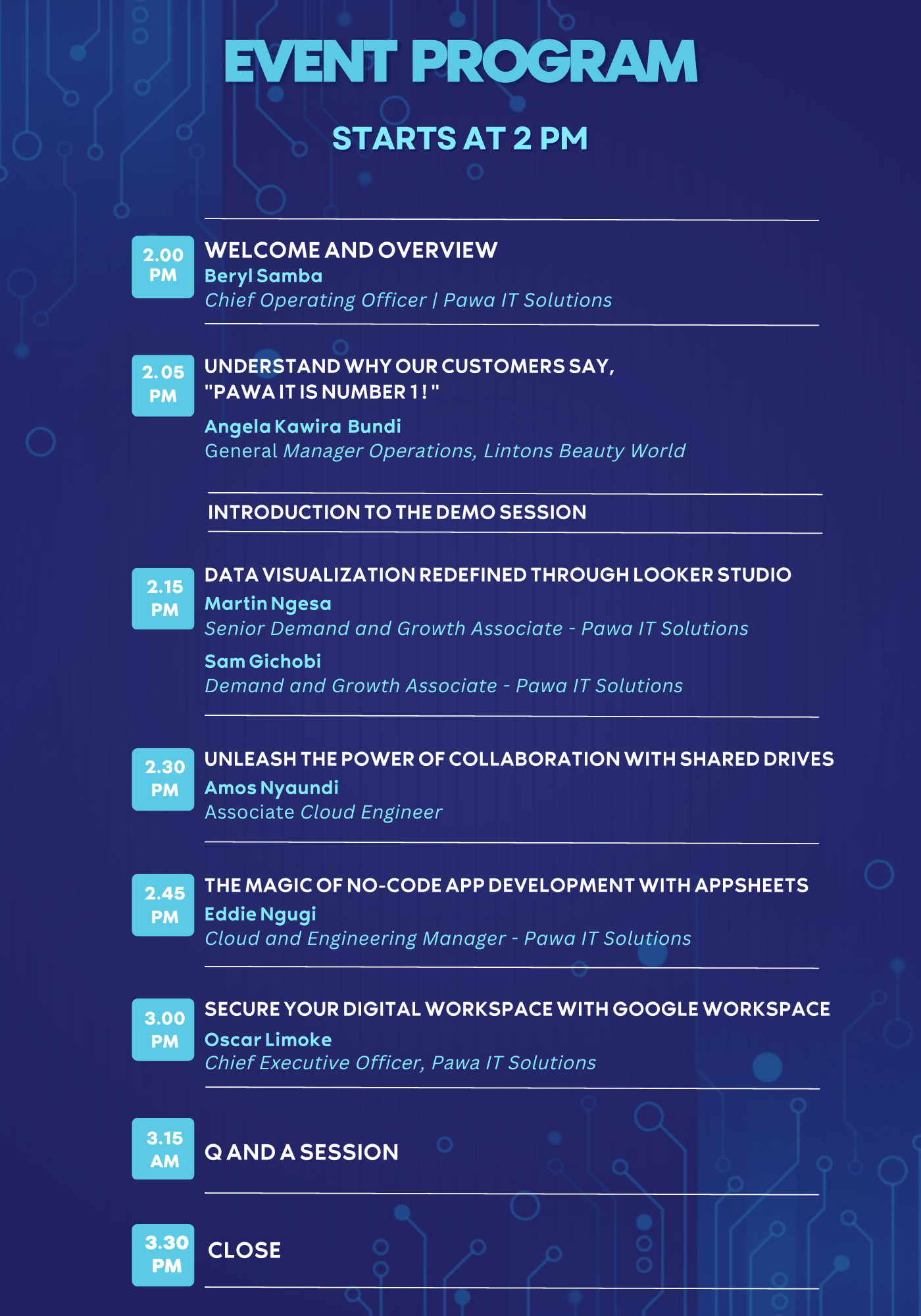 The Pawa IT Academy 2023: Watch On-demand - Pawa IT Solutions